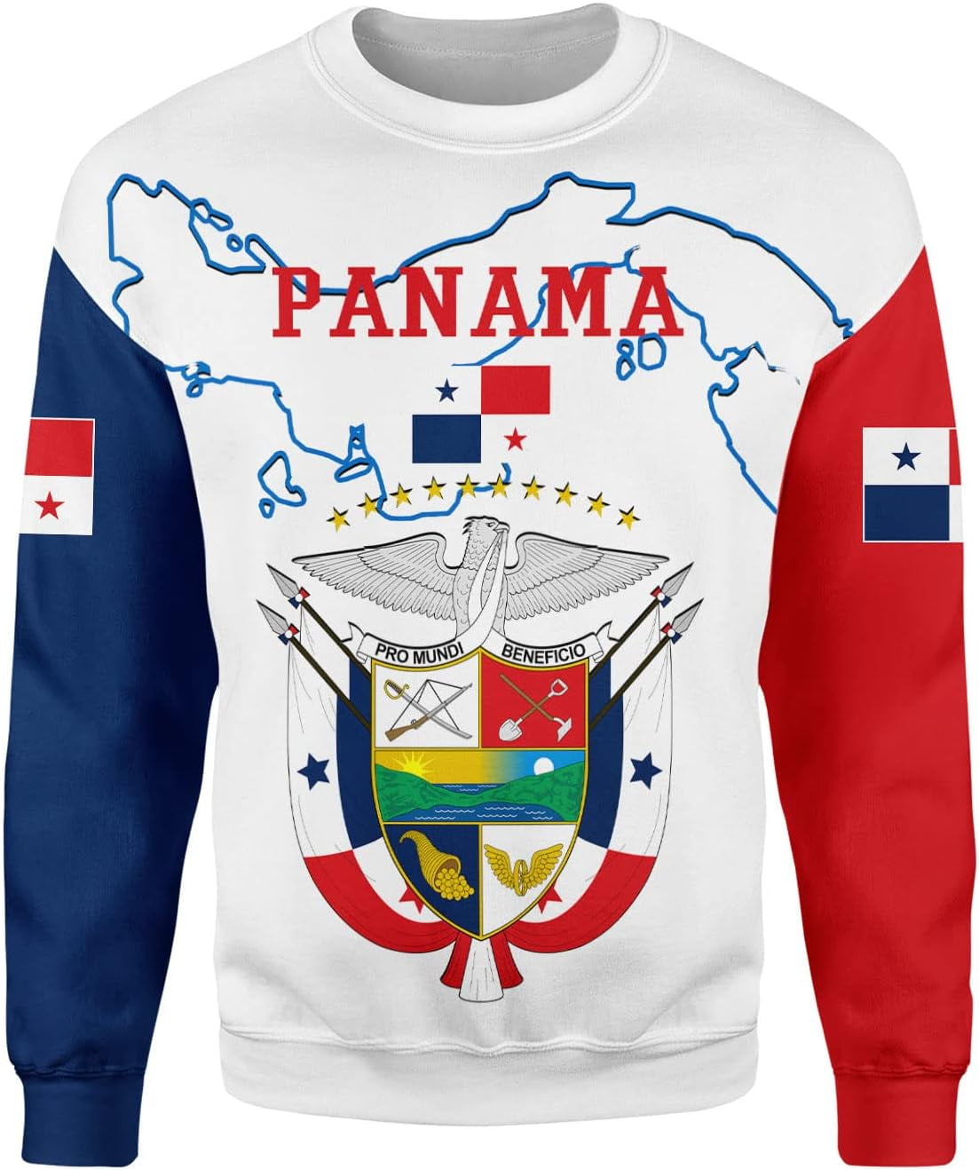 Custom Panama Shirts for Men 3D Panama Coat of Arms Shirts Panamanian ...