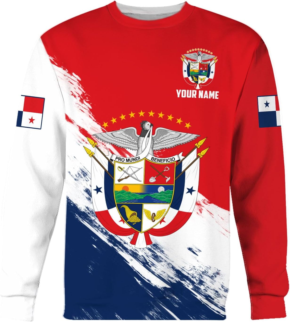 Custom Panama Shirts for Men 3D Panama Coat of Arms Shirts Panamanian ...