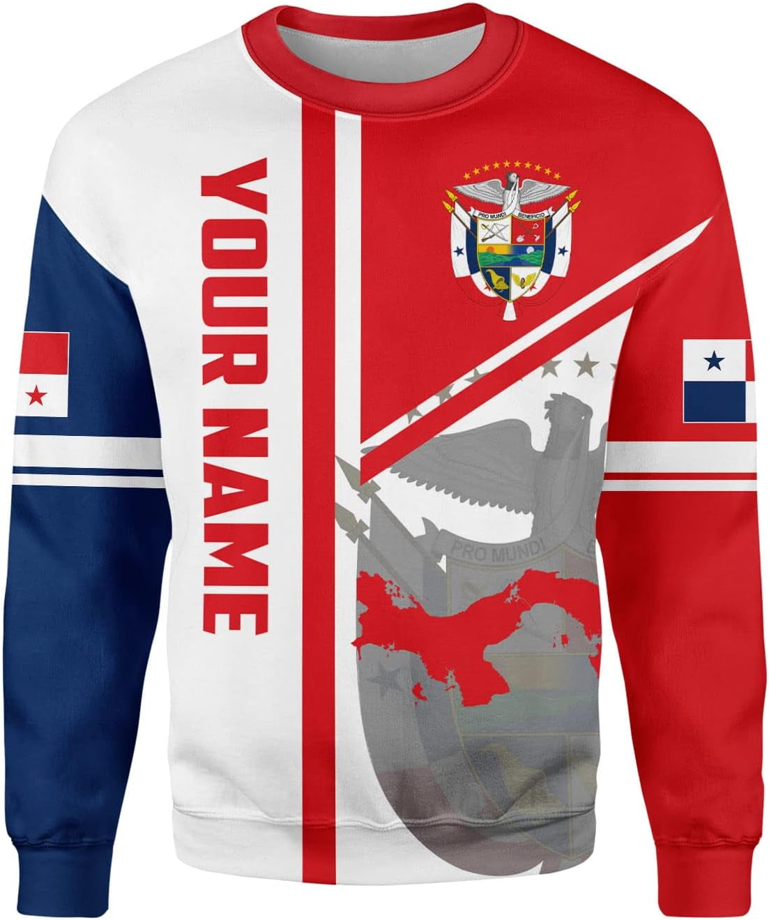 Custom Panama Shirts for Men 3D Panama Coat of Arms Shirts Panamanian ...