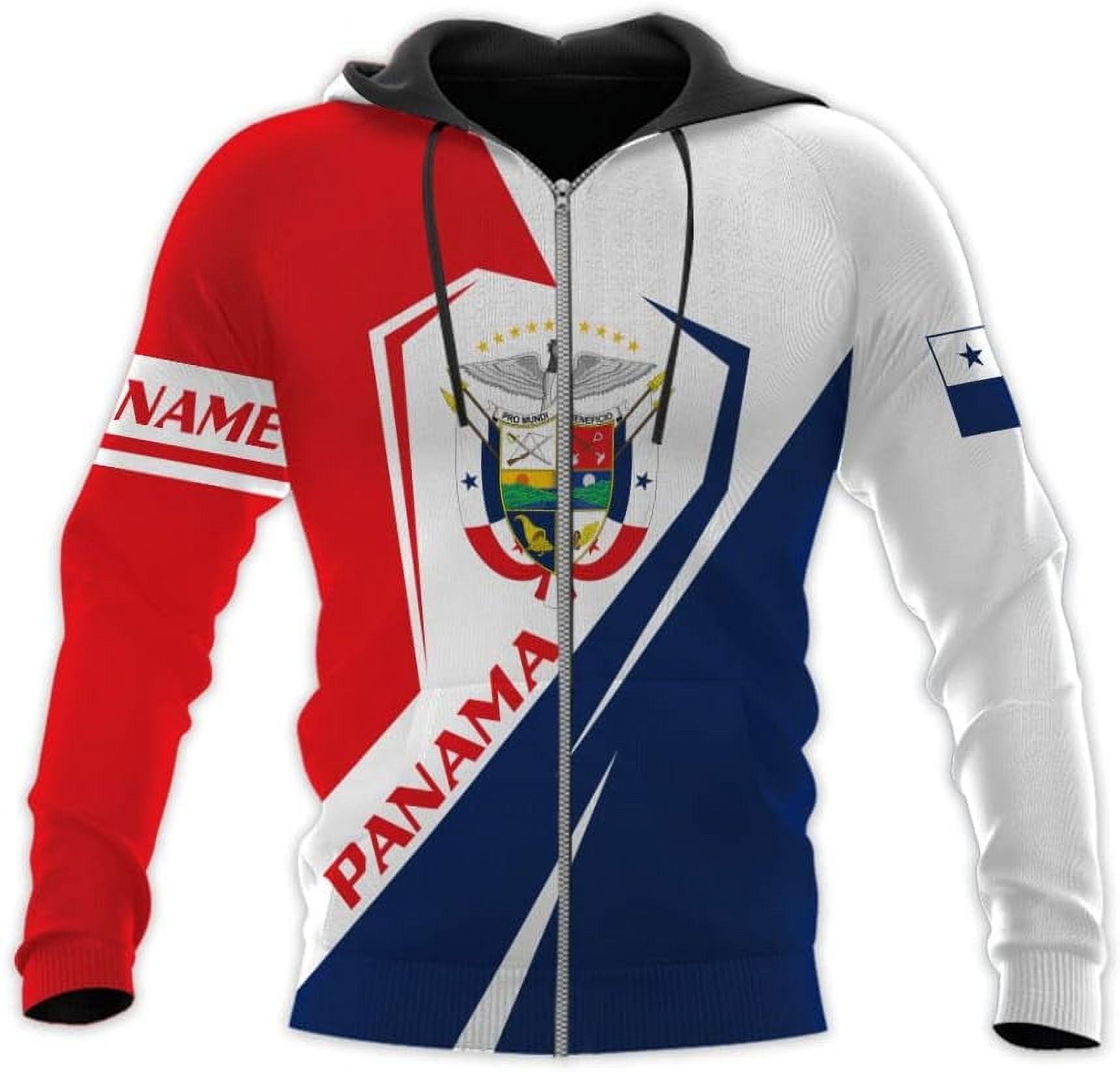 Custom Panama Shirts for Men 3D Panama Coat of Arms Shirts Panamanian ...