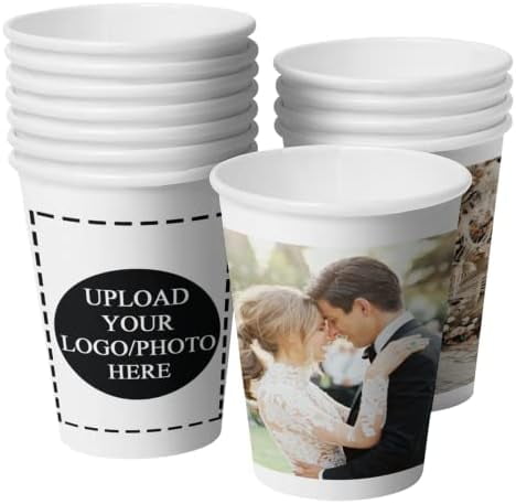 Custom Paper Cups, Personalized Disposable Cups With Photo/Logo/Text ...