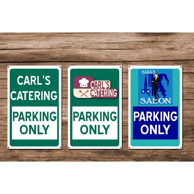 Custom Parking Only Signs - Outdoor Metal - Walmart.com