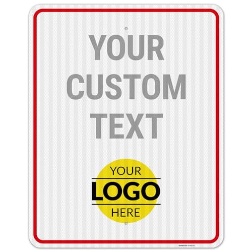 Custom Parking Sign, Personalized Text and Logo for Bussines and Office ...