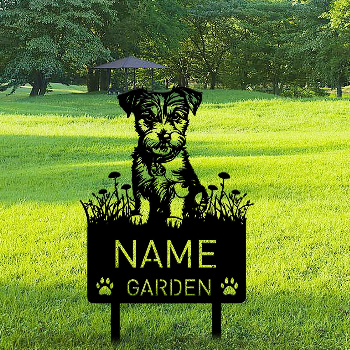 Custom Parson Russell Terrier Metal Memorial Garden Stake Personalized ...