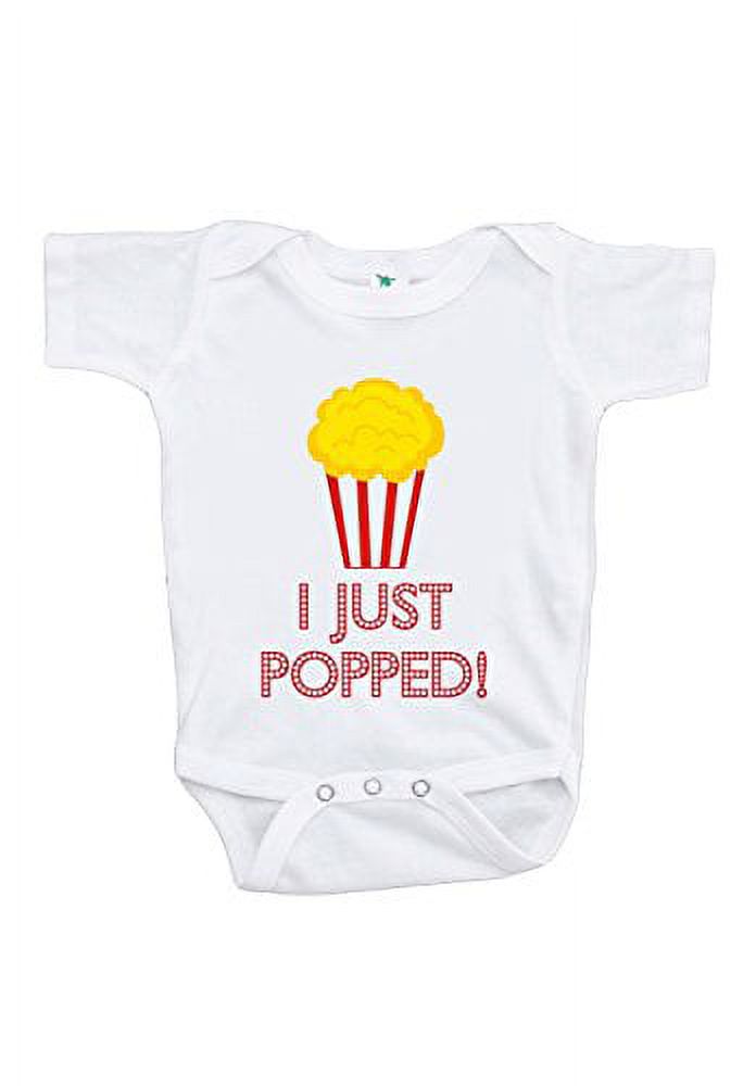 Custom Party Shop Baby Boy's I Just Popped Popcorn Onepiece Red and ...