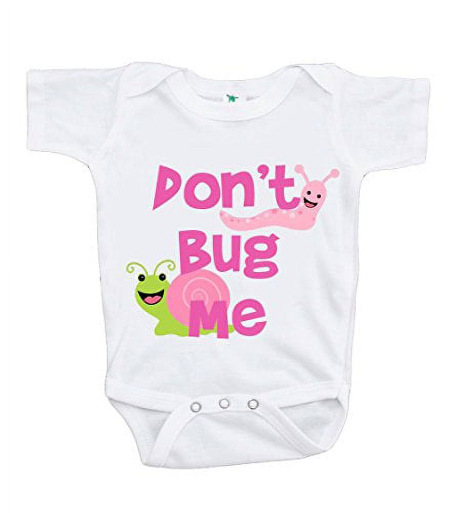 Custom Party Shop Baby Girl's Don't Bug Me Onepiece Pink and Green ...