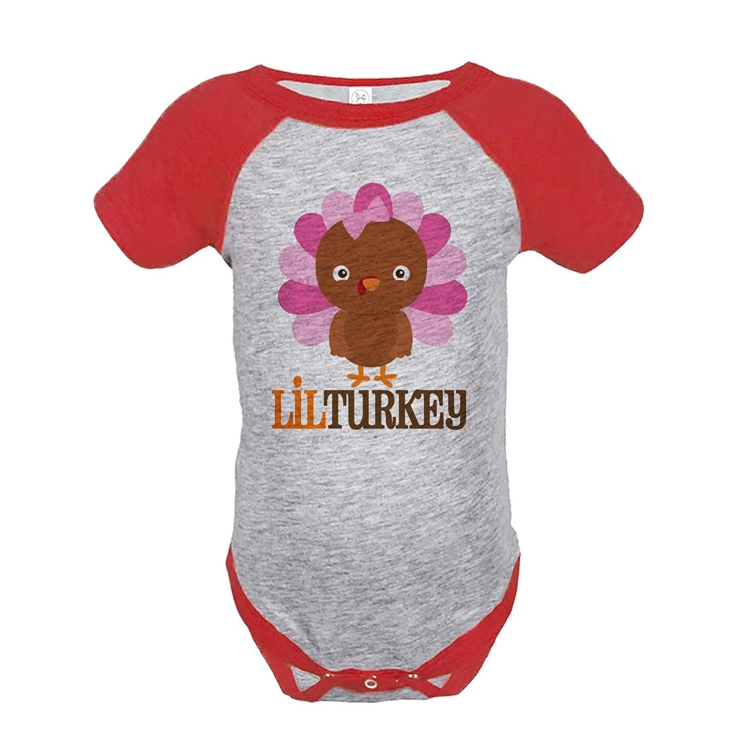 Custom Party Shop Baby Girl's Little Turkey Thanksgiving Onepiece ...