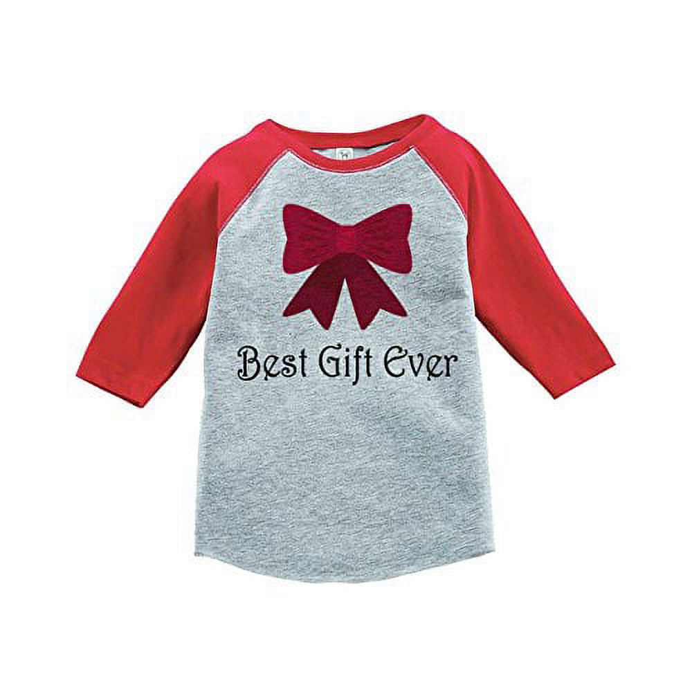 Custom Party Shop Kids Christmas Raglan Shirt Red - Walmart.com