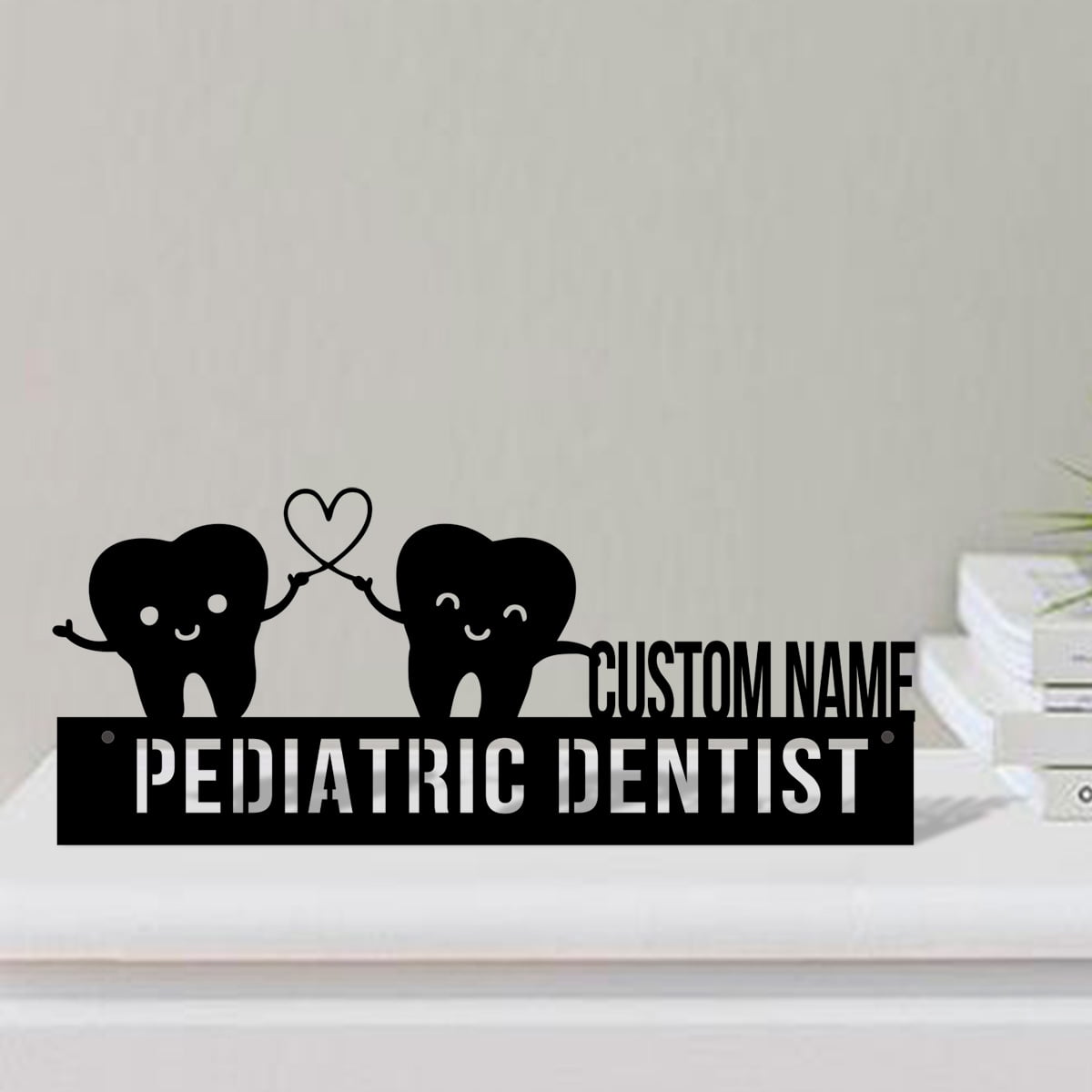 Custom Pediatric Dentist Desk Name Plate Wedge Personalized Kid's ...