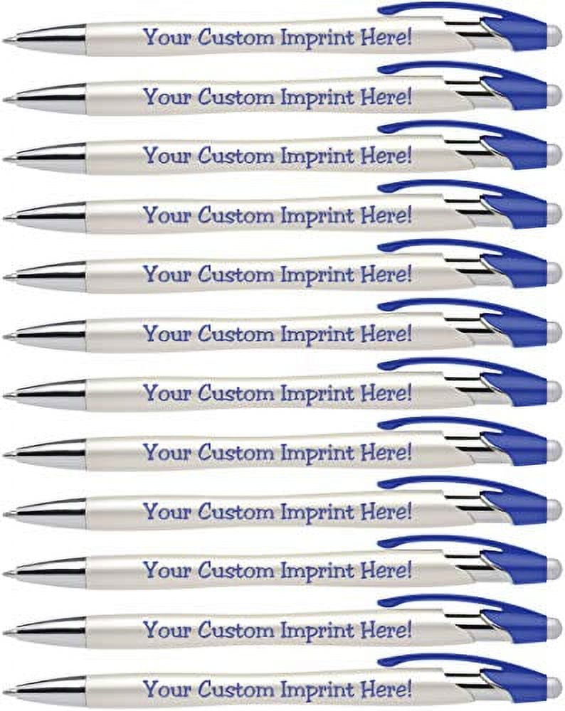 Custom Pens with Stylus - The Pearl - Personalized Metallic Printed ...