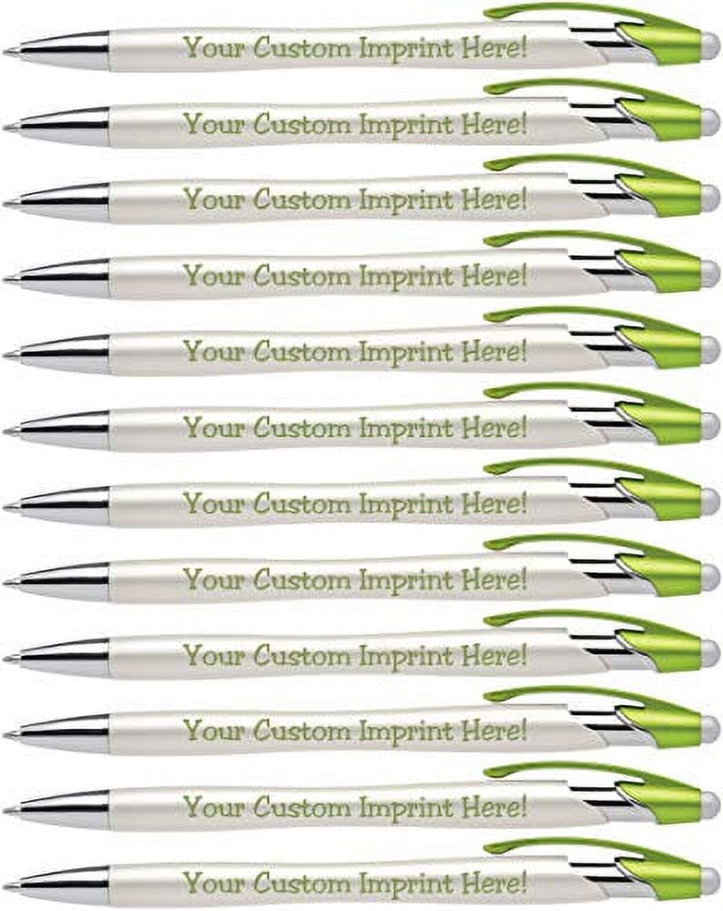 Custom Pens with Stylus - The Pearl - Personalized Metallic Printed ...