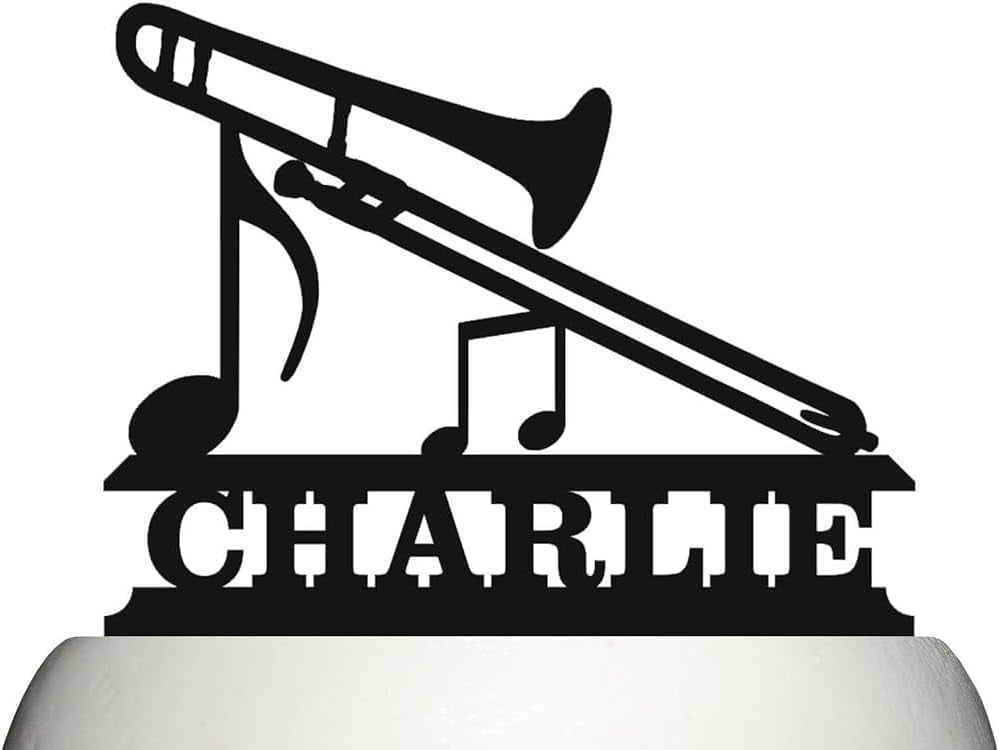 Custom Personalized Acrylic Acrylic Trombone Brass Musical Instrument ...