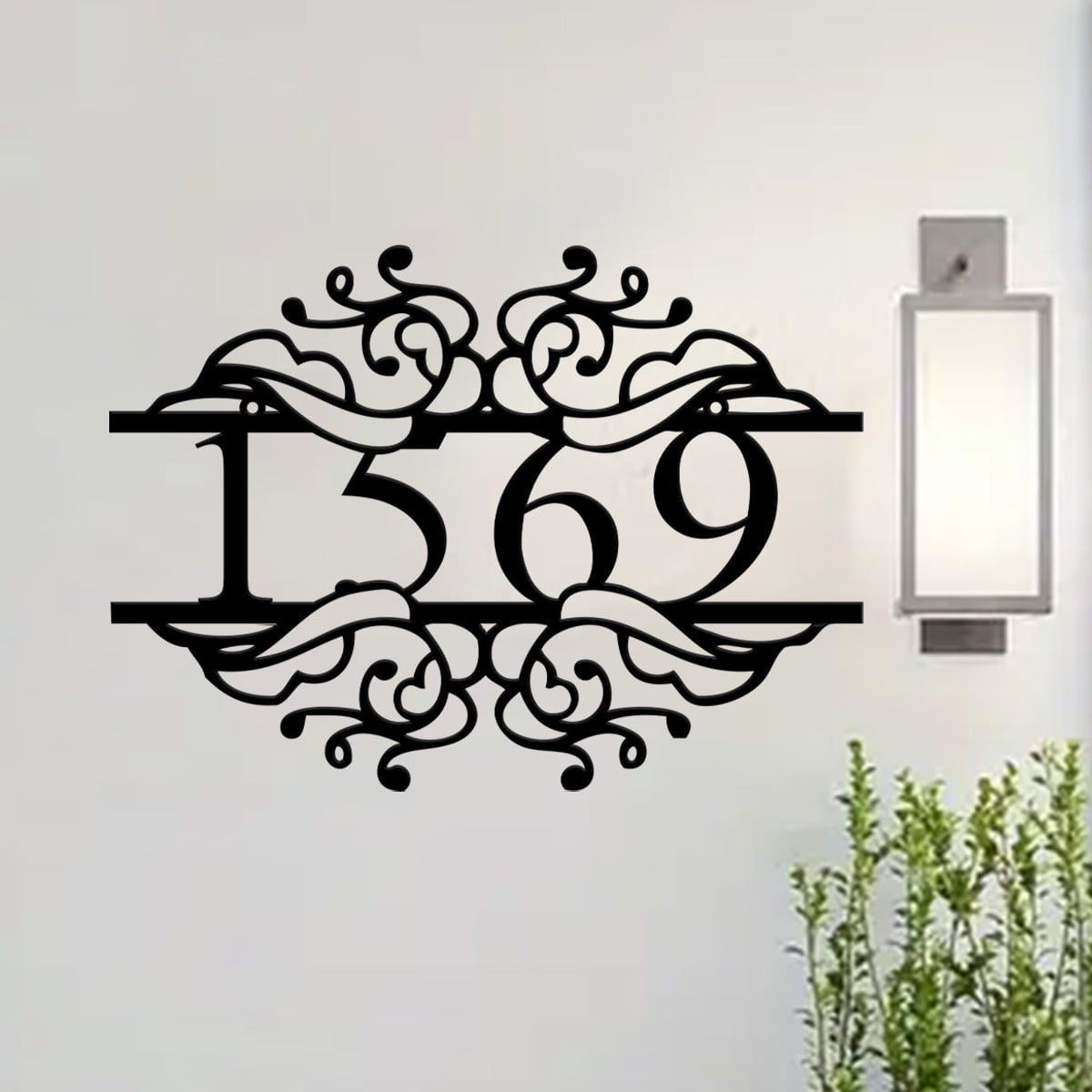 Custom Personalized Address Numbers Sign, Metal House Number Metal Sign ...