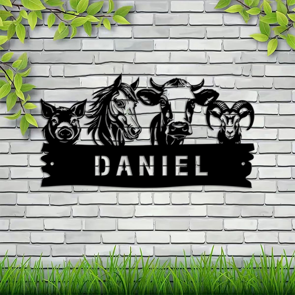 Custom Personalized Animals Farm Sign, Custom Metal Farm Sign, Farmer ...