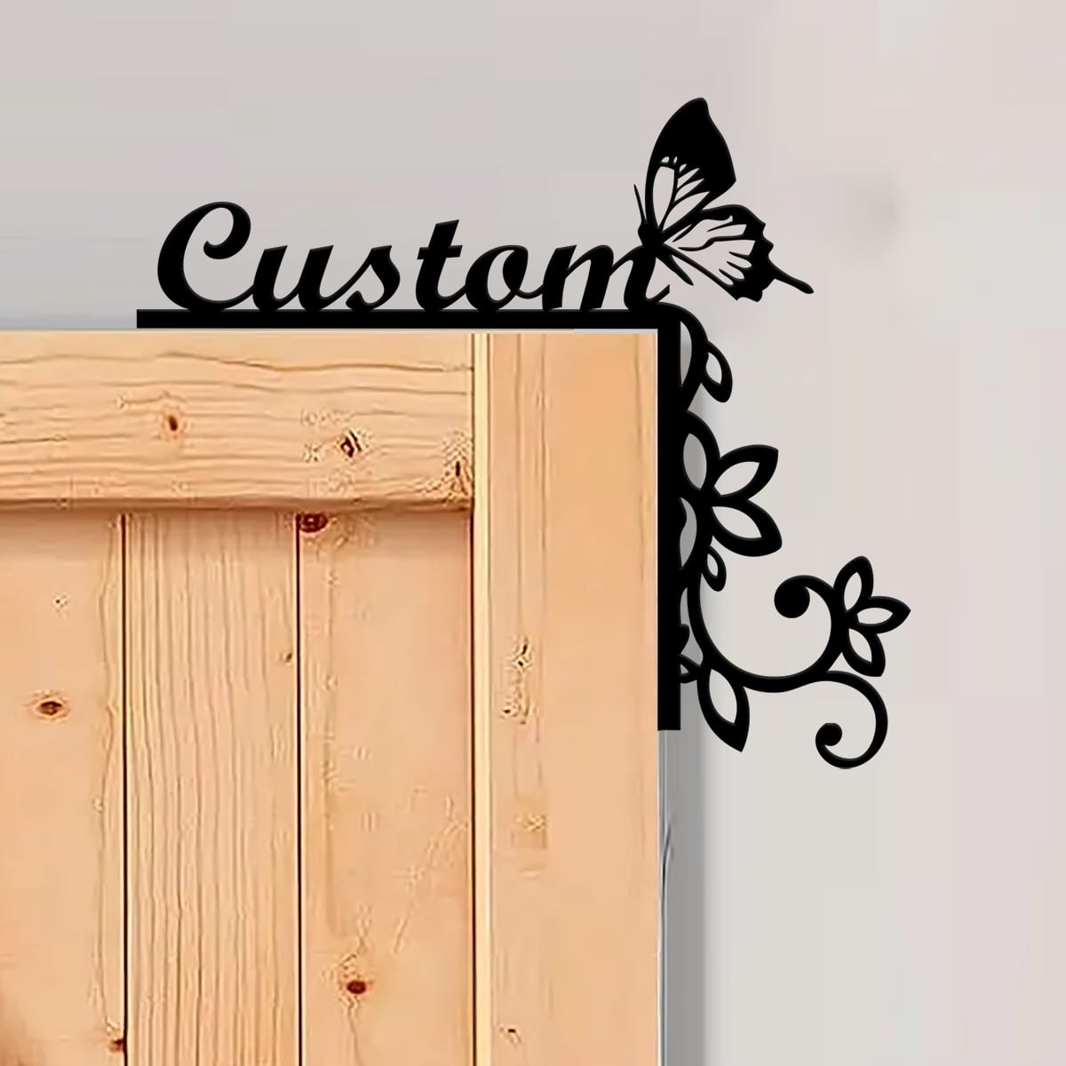 Custom Personalized Butterfly Door Topper, Over The Door Sign, Door ...