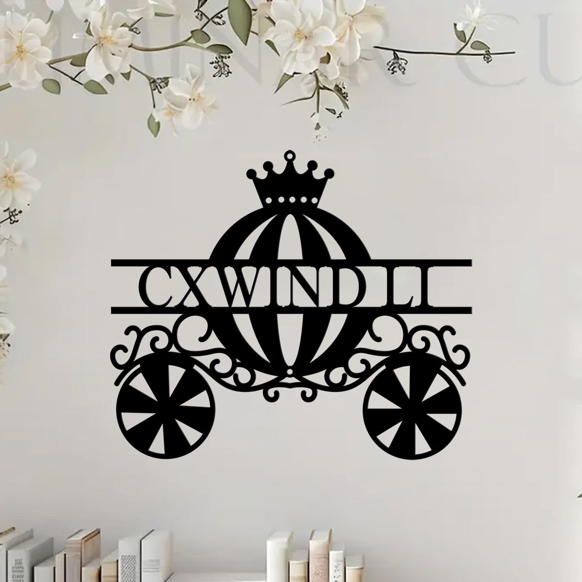 Custom Personalized Carriage Metal Art Sign, Customized Carriage Name ...