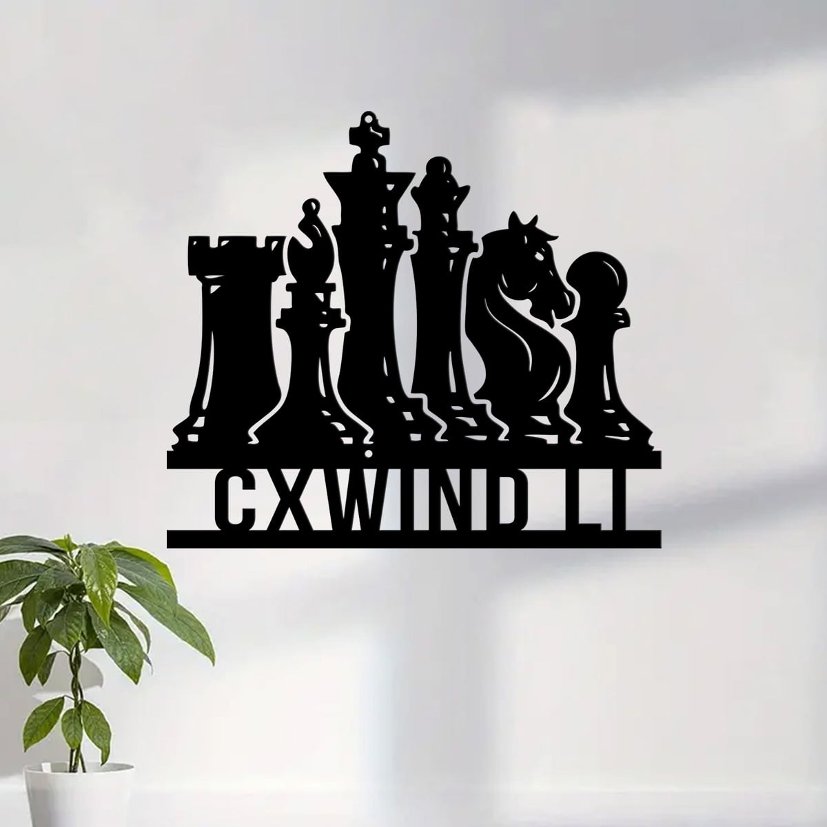 Custom Personalized Chess Metal Sign Wall Art, Custom Chess Player Name ...