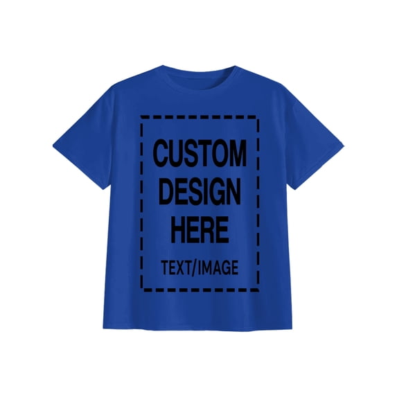 Custom Personalized Cotton T Shirts for Men Customized DTF Print Custom ...