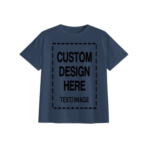 Custom Personalized Cotton T Shirts for Men Customized DTF Print Custom ...