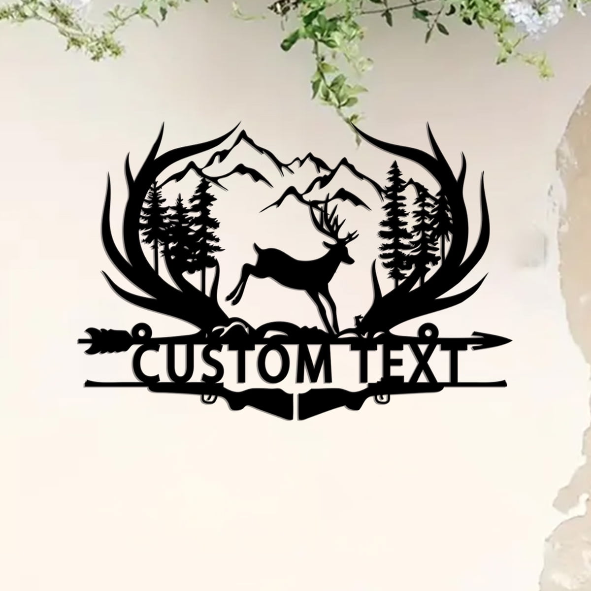 Custom Personalized Deer Metal Wall Sign-Custom Deer Metal Wall Art ...