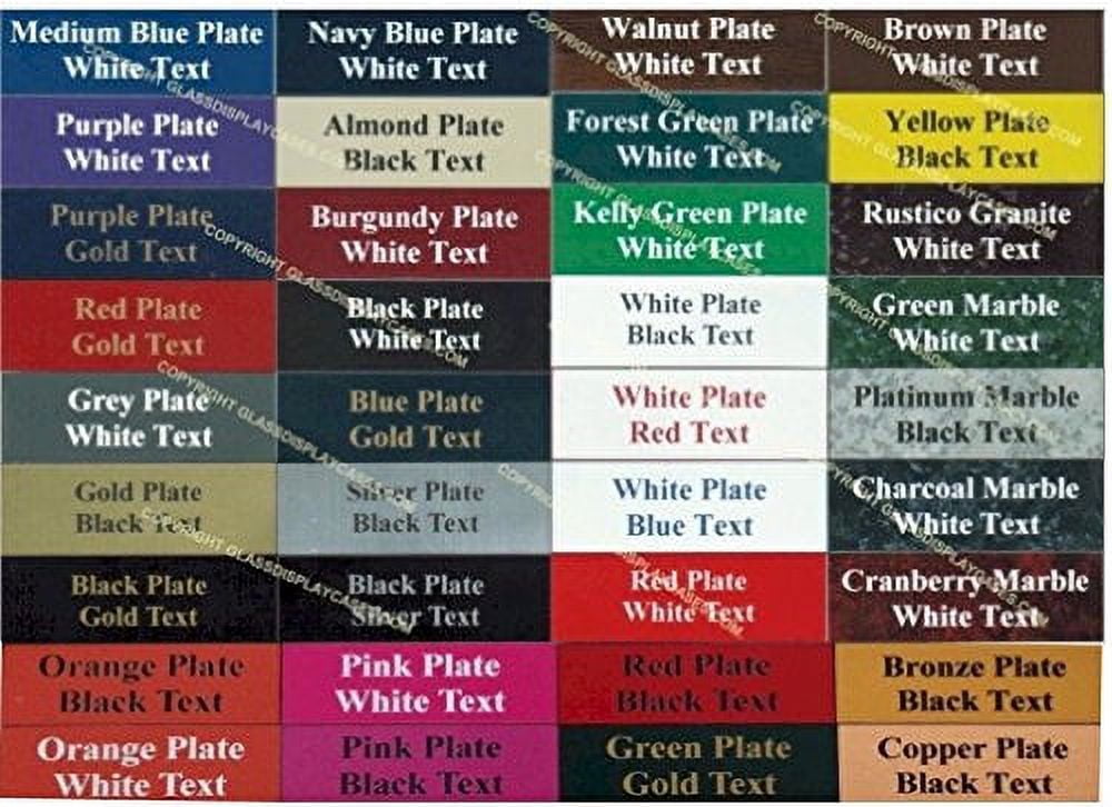 Custom Personalized Engraved 18x4 Inch Plastic Name Plate Nameplate ...