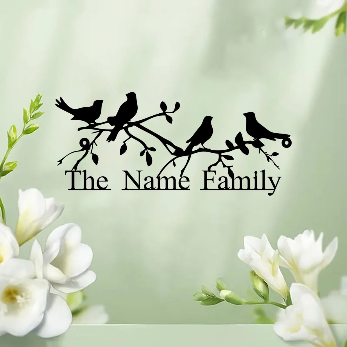Custom Personalized Family Name Sign Custom Metal Wall Art Decorative ...