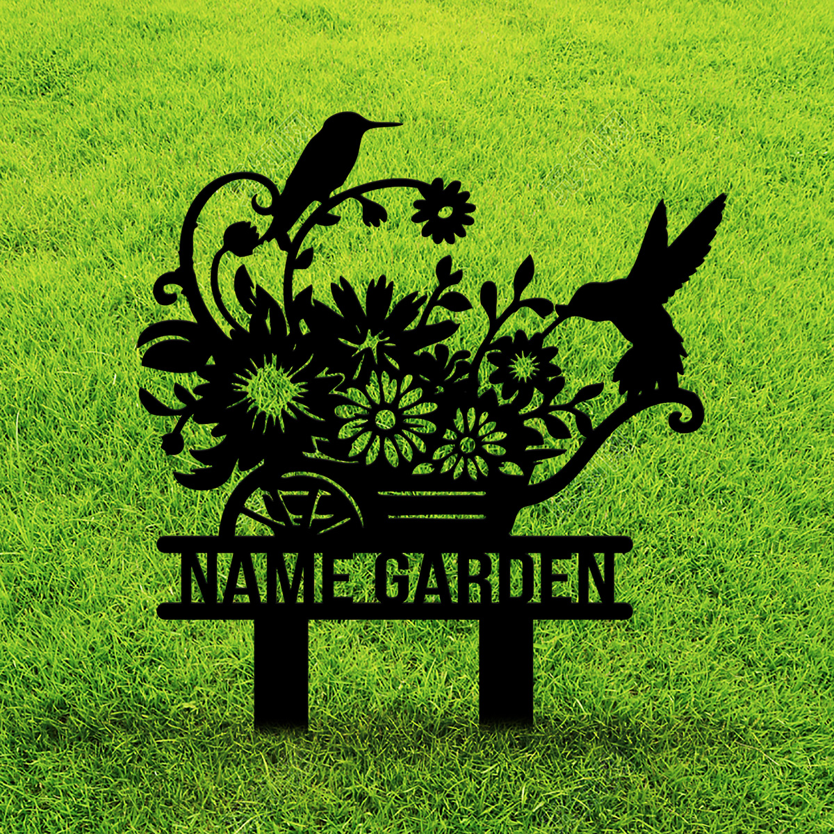 Custom Personalized Garden Metal Sign, Custom Gardener Name Sign ...