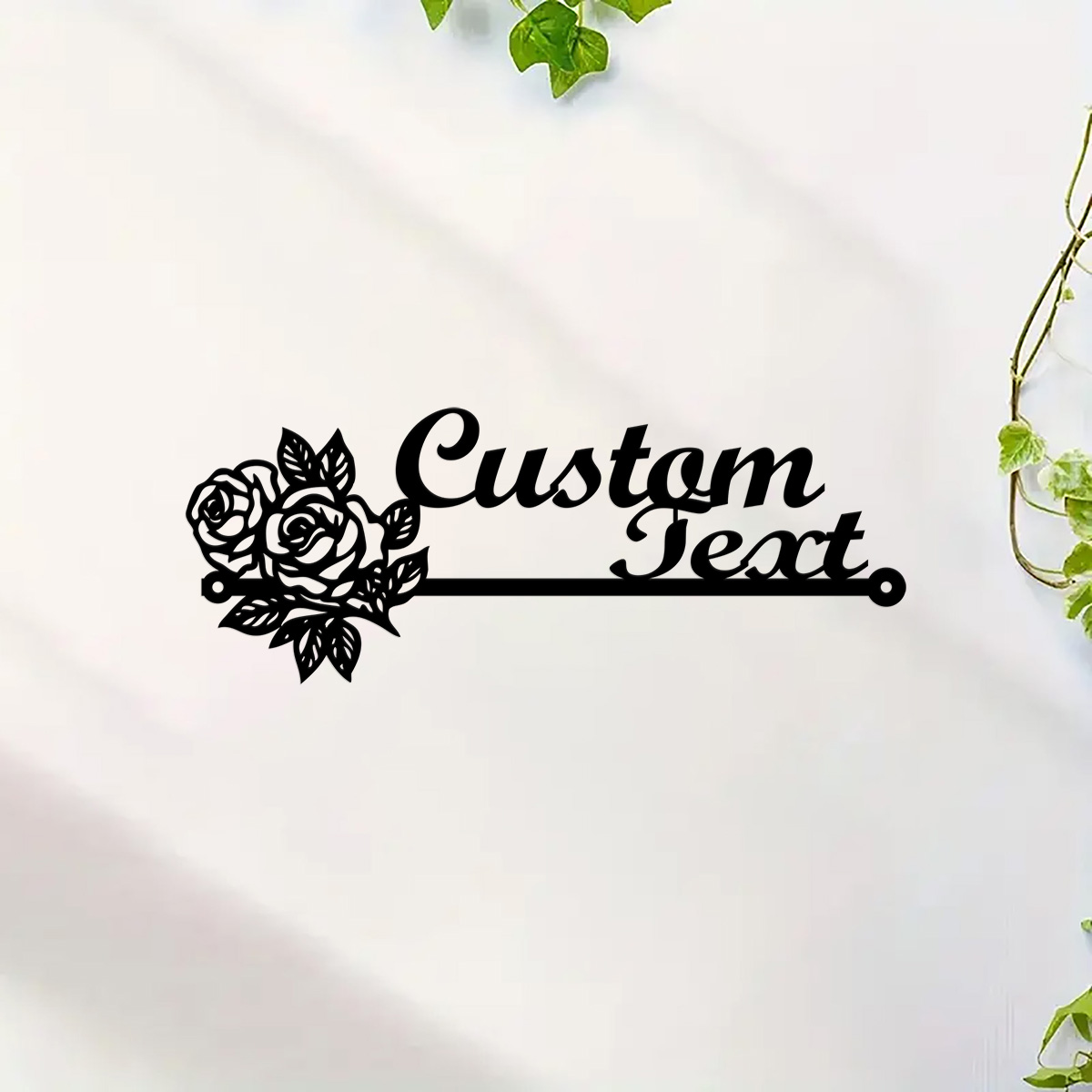 Custom Personalized House Number Sign,Custom Flower Address Plaque ...