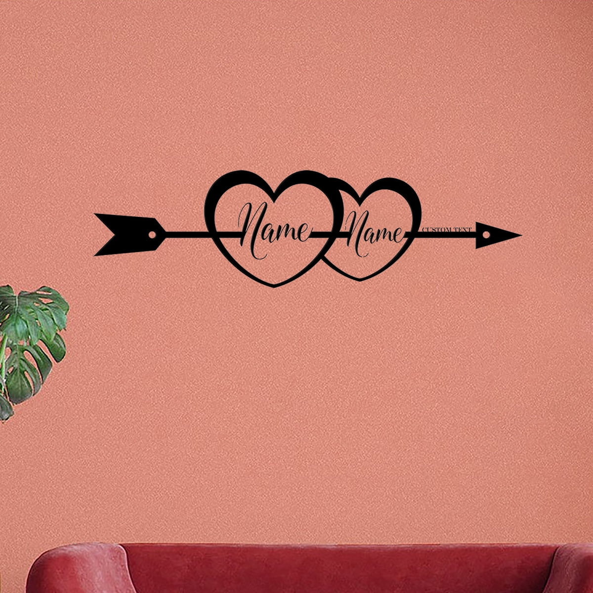 Custom Personalized Infinity Sign For Love, Hearth Couple Name Sign ...