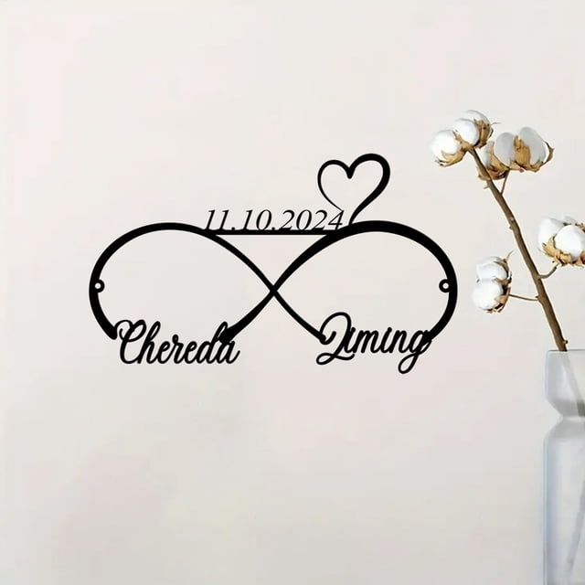 Custom Personalized Infinity Symbol Metal Sign, Infinity Metal, Custom ...