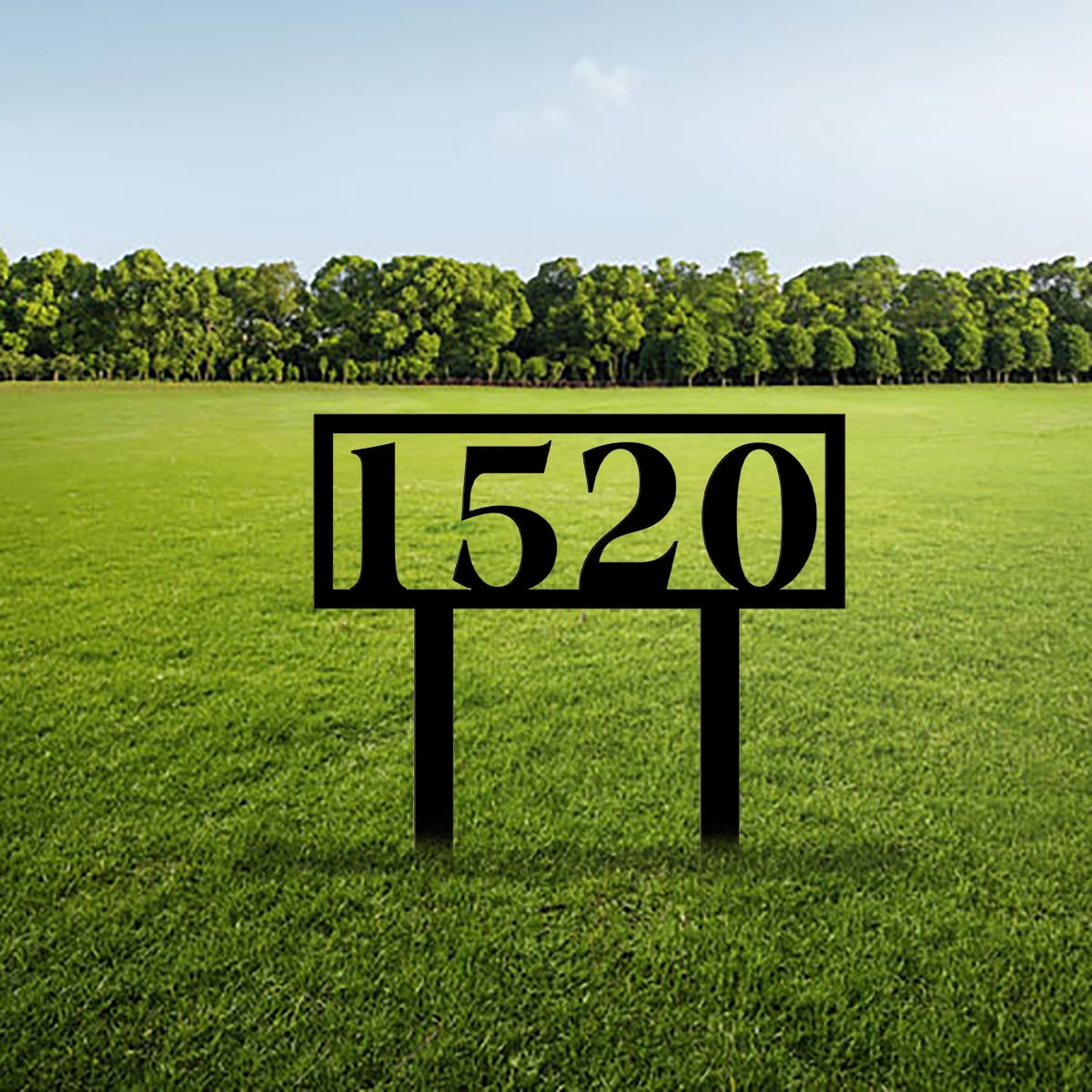 Custom Personalized Metal Address Sign, Modern Address Sign, Realtor ...