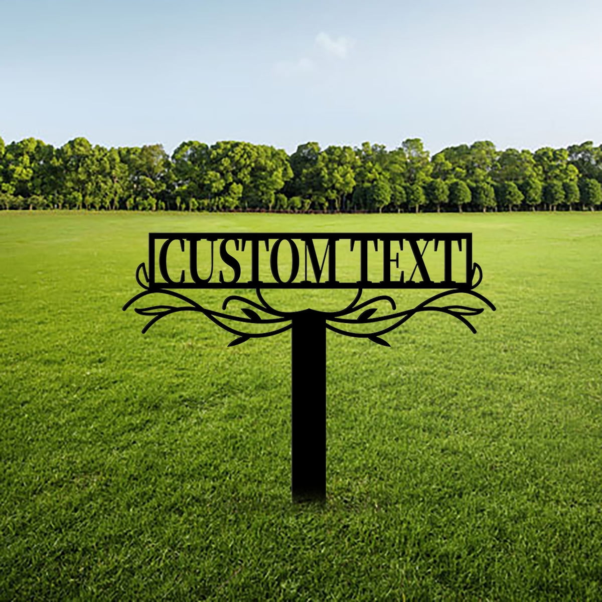 Custom Personalized Metal Garden Stake, Custom Name Yard Sign, Outdoor ...