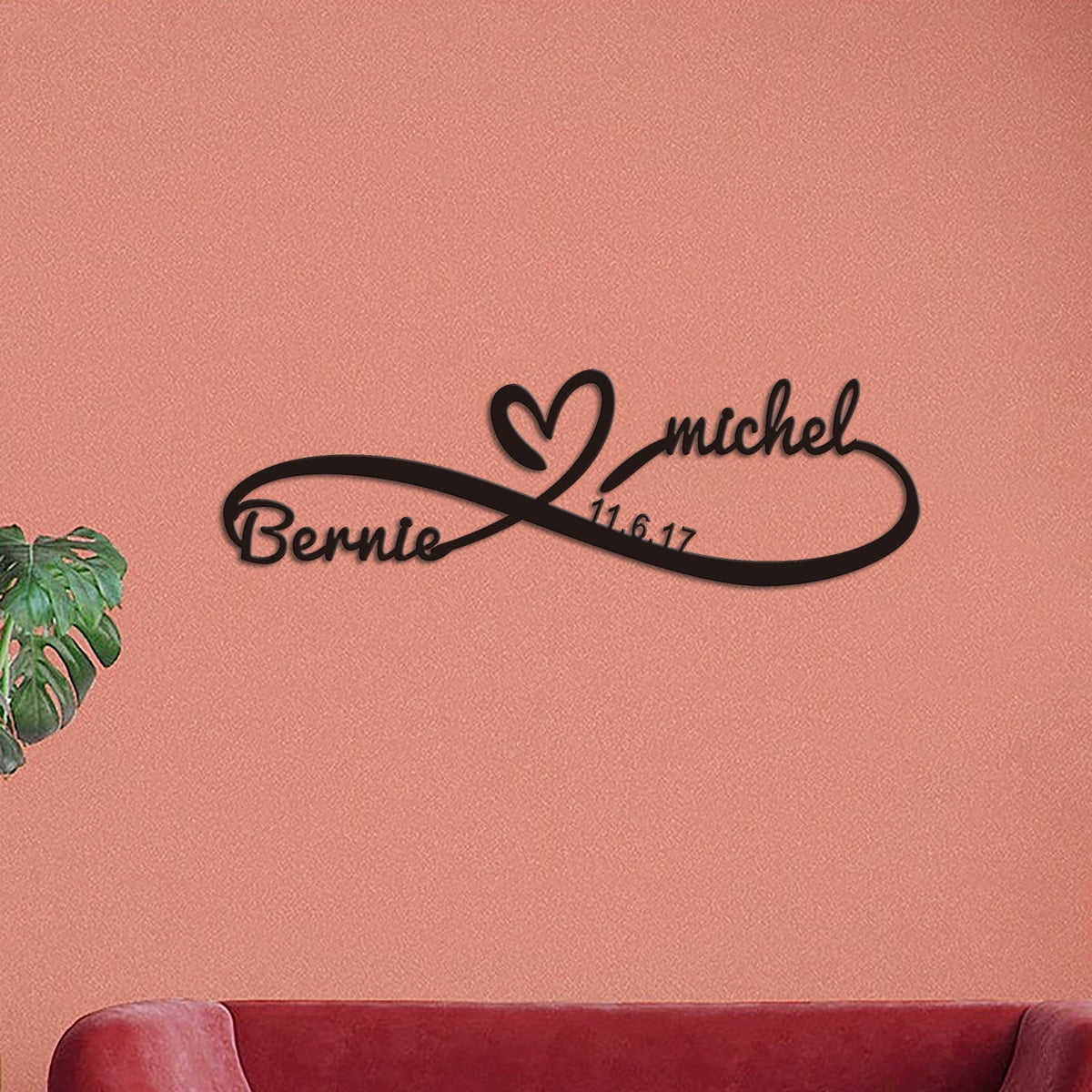 Custom Personalized Metal Infinity Sign, Infinity Name sign , Custom ...