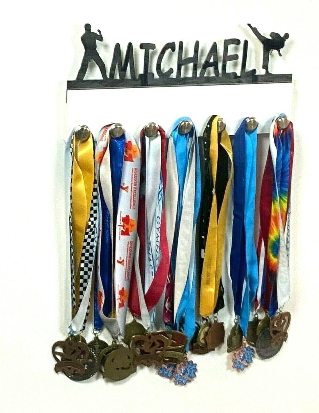 Custom Personalized Name Karate Martial Arts Taekwondo Medal Holder ...