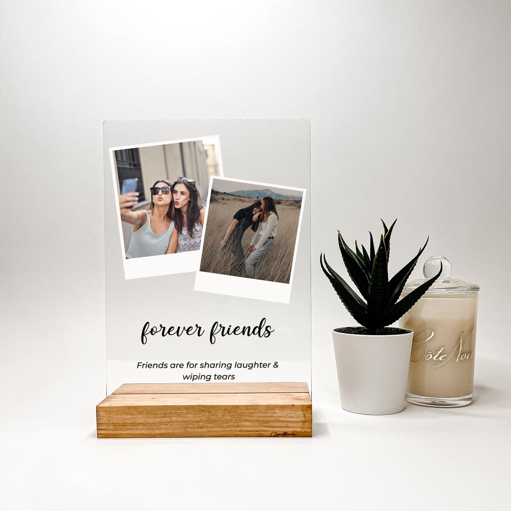 Custom Personalized Photo Picture Plaque Best Friends BFF Mate Buddy ...