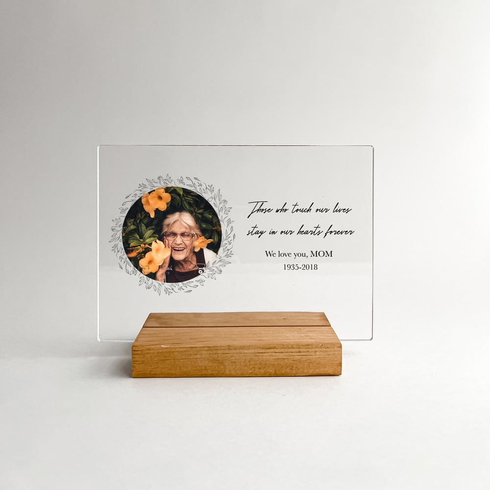 Custom Personalized Photo Picture Plaque In Loving Memory Rest In Peace ...