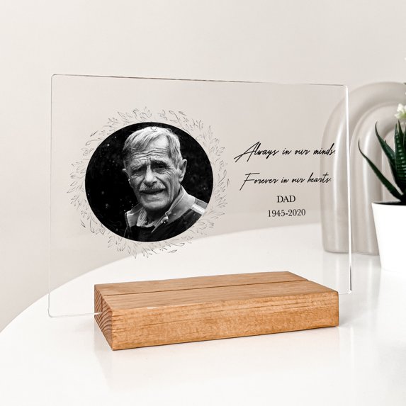 Custom Personalized Photo Picture Plaque In Loving Memory Rest In Peace ...