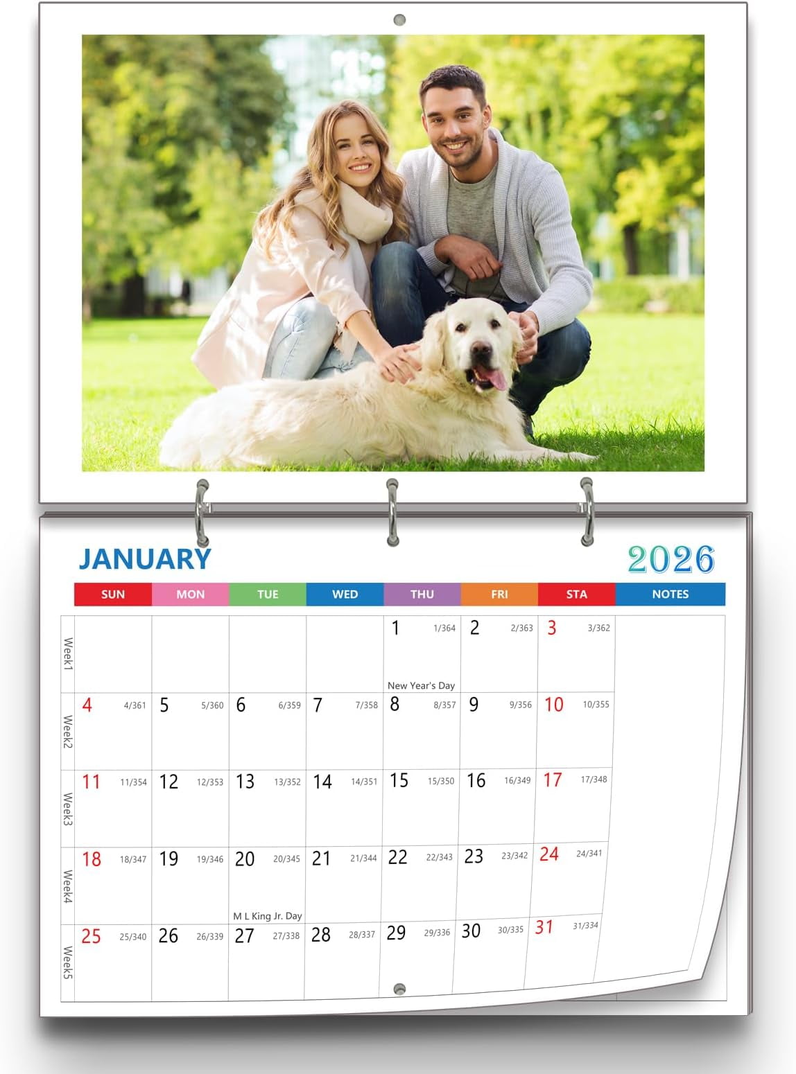 Custom Personalized Photo Wall Calendar 2026 Print Your Photo Calendars ...