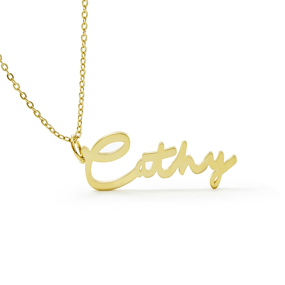 Custom Personalized Signature Style Name Necklace - Walmart.com