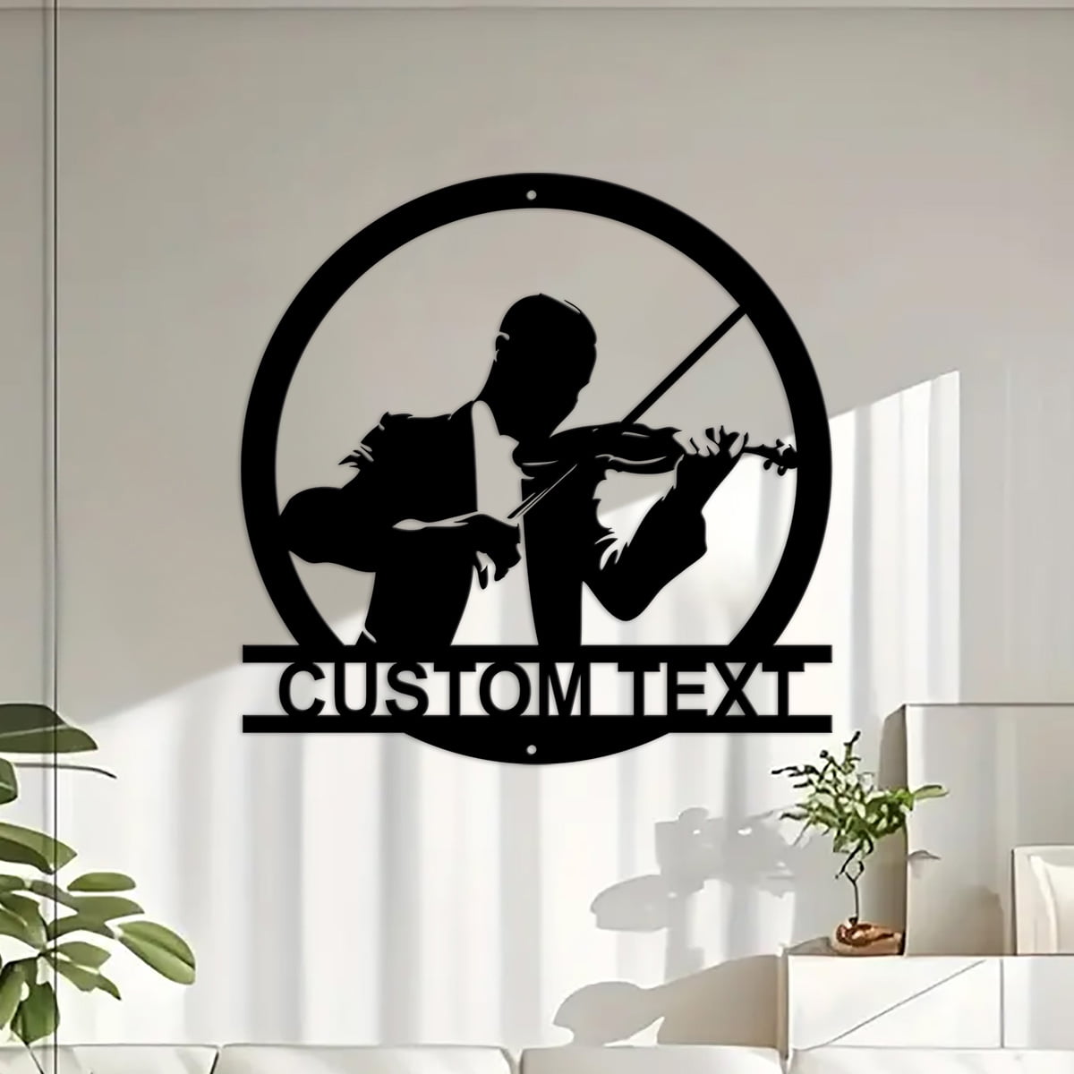 Custom Personalized Violin Player Metal Sign Violin Metal Wall Art ...