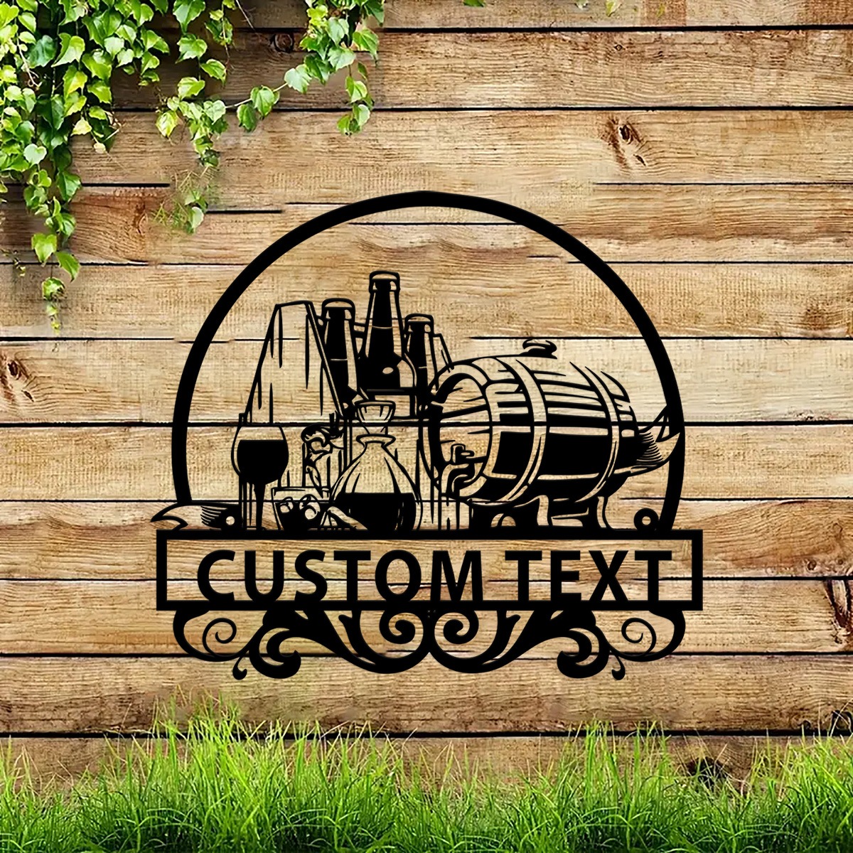 Custom Personalized Wine sign, Metal Wine name sign, wine lovers sign ...