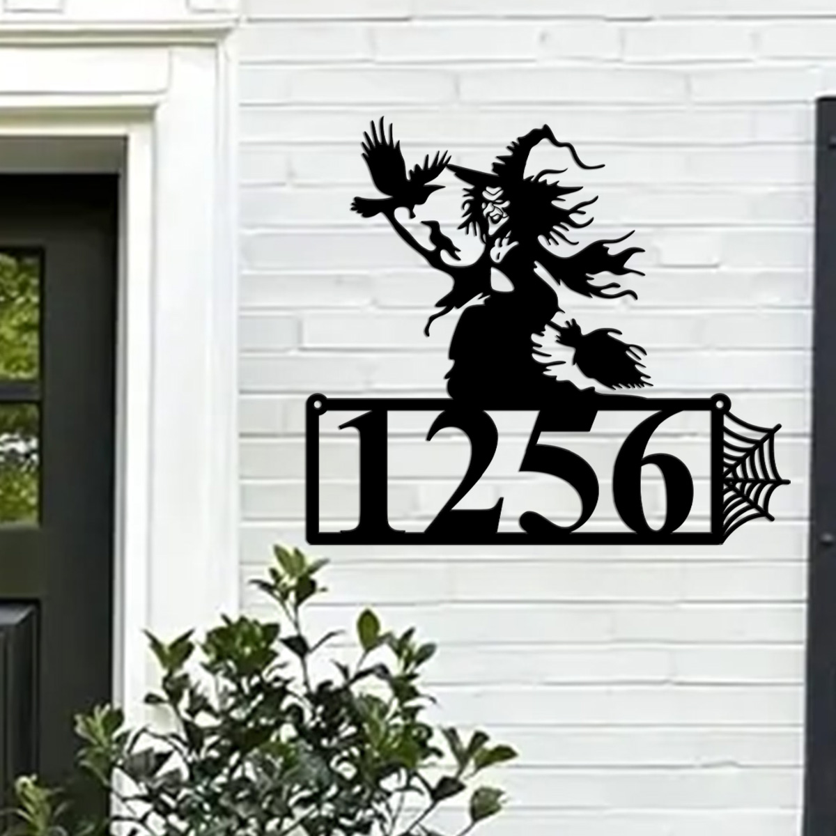 Custom Personalized Witches Metal Address Sign, Custom Metal House ...