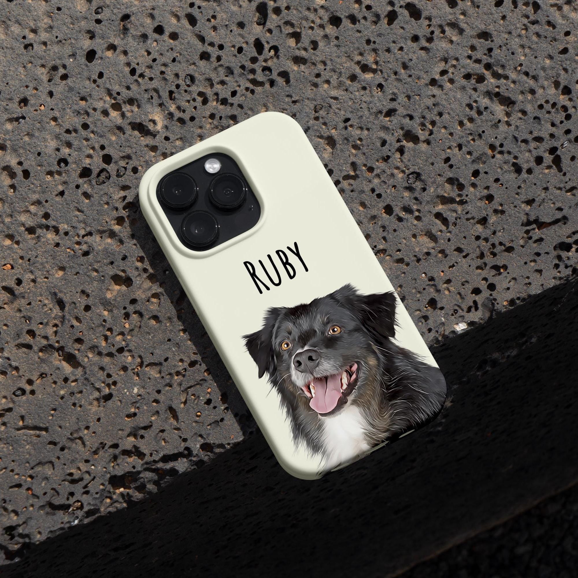 Custom Pet Phone Case with Photo & Name: Personalized Dog & Cat ...