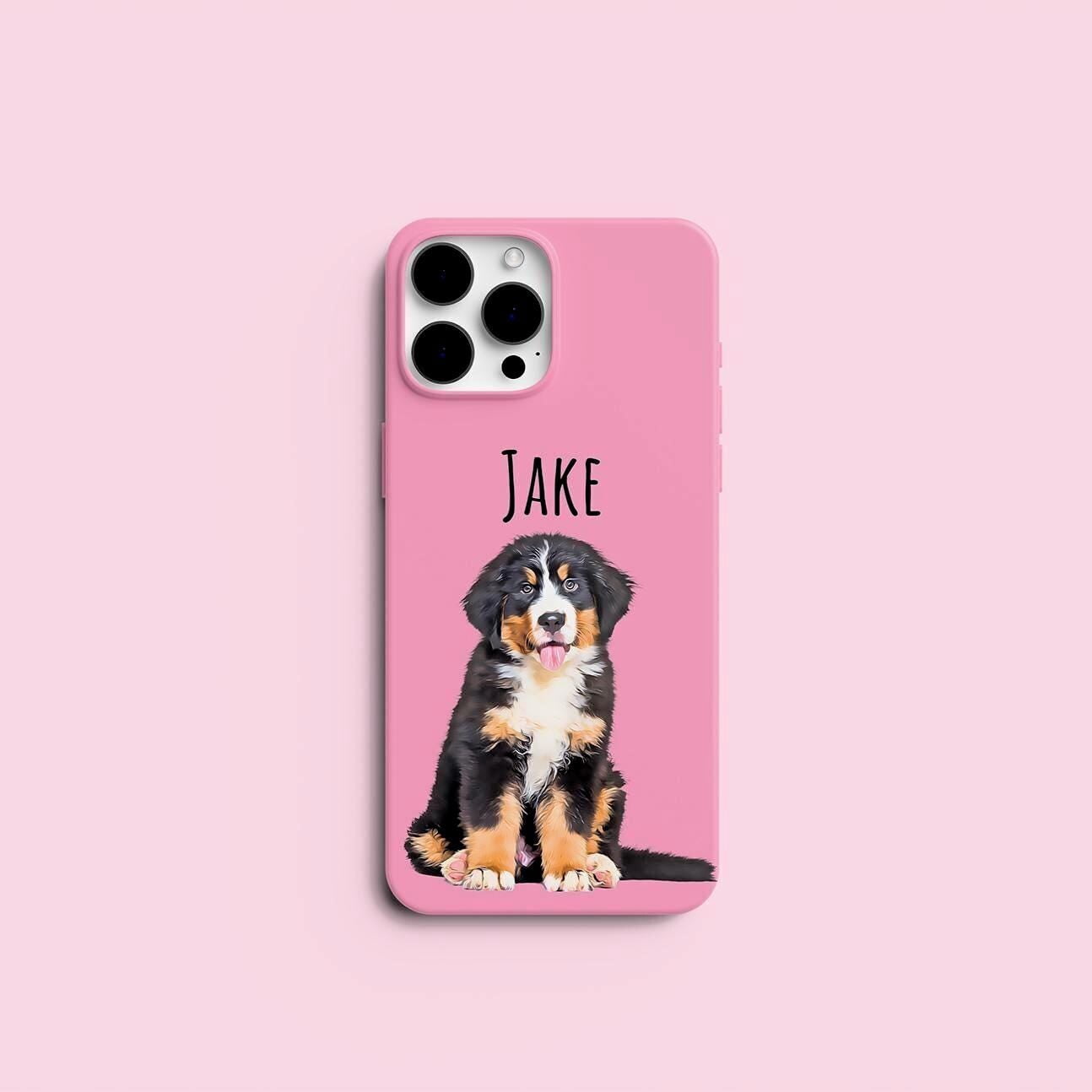 Custom Pet Photo Phone Case - Personalized Dog & Cat Portrait Gift for ...