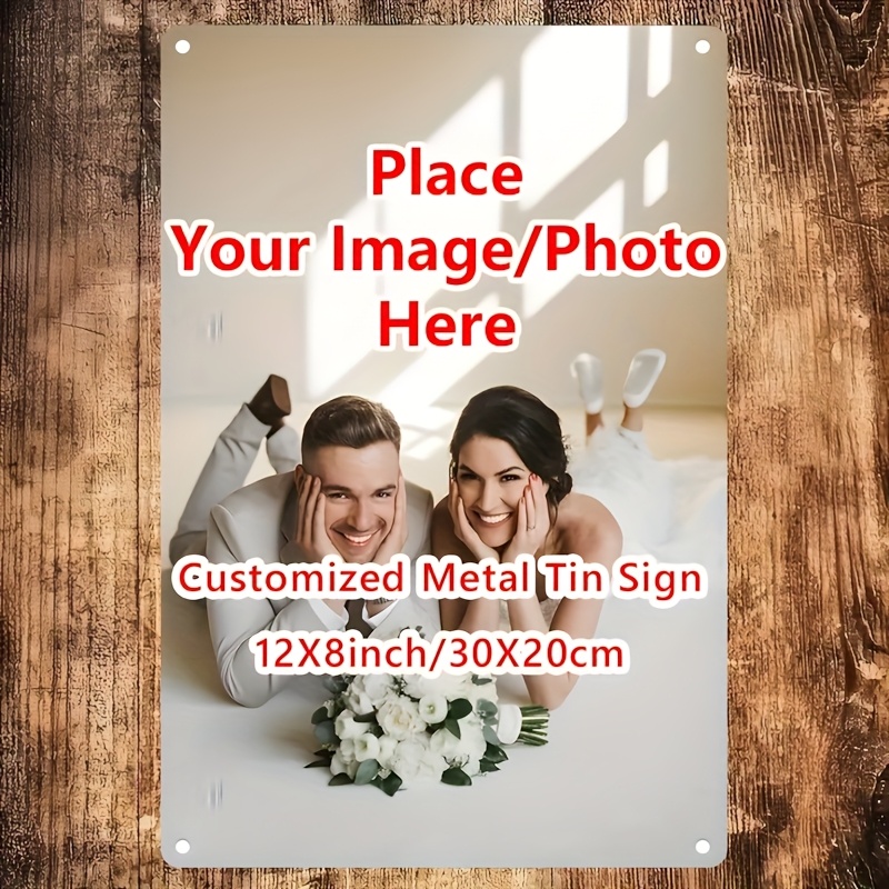 Custom Photo 8x12 Inch Aluminum Metal Sign，Rustic Vintage Wall Decor ...