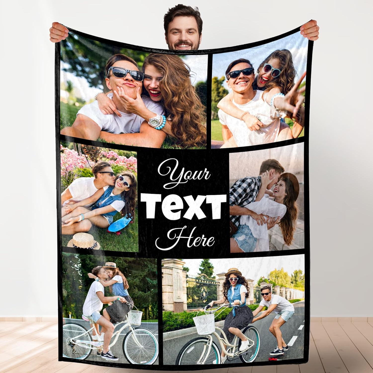 Custom Photo Blanket Personalized Pictures Blankets for Mom Family ...