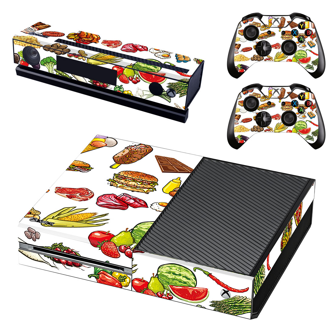 Custom Photo Full Body Vinyl Skin Stickers for Xbox One Console and ...
