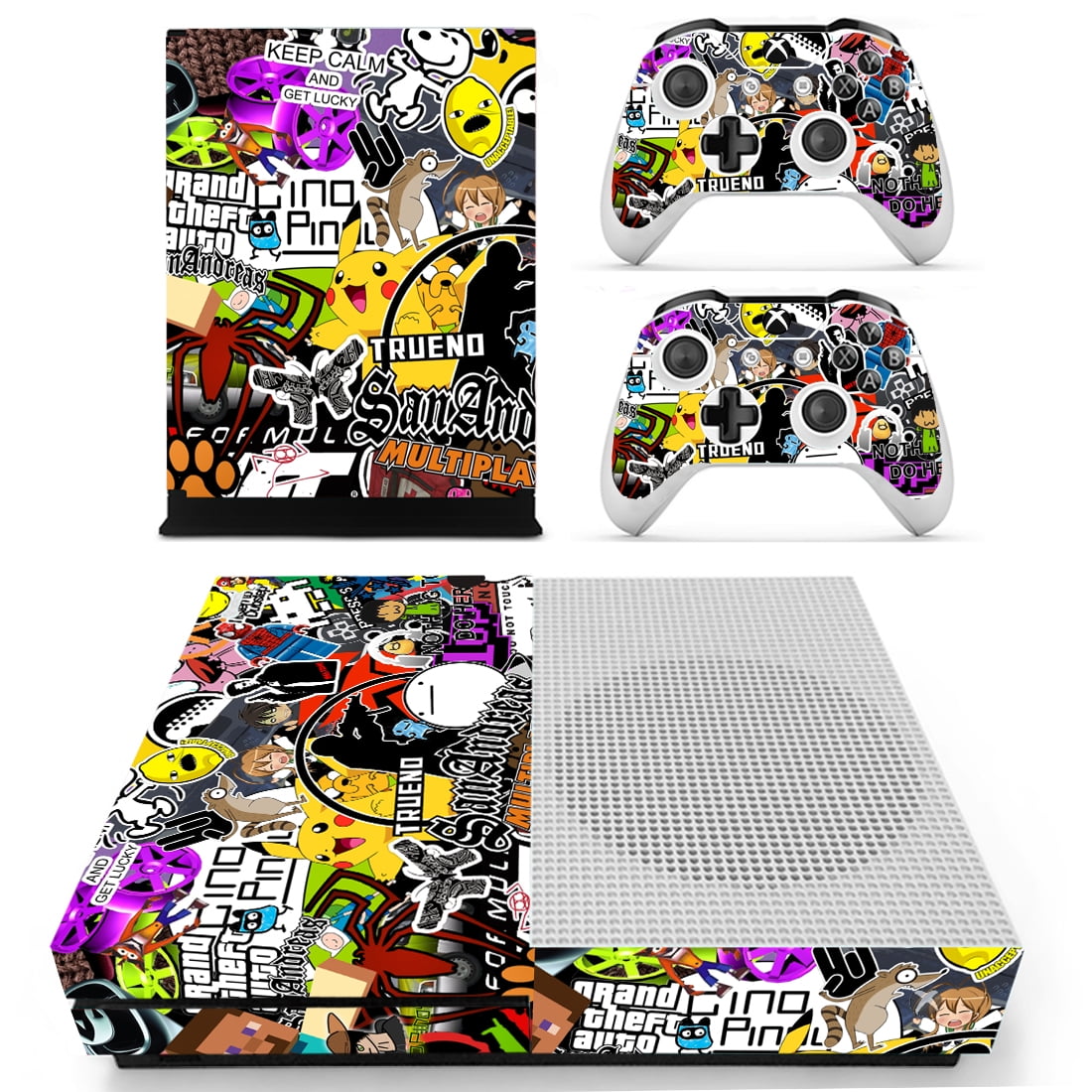 Custom Photo Full Body Vinyl Skin Stickers for Xbox One S Console and ...
