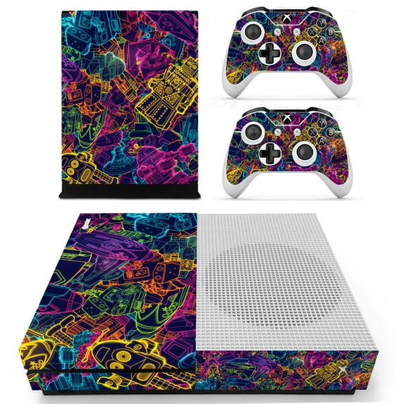 Custom Photo Full Body Vinyl Skin Stickers for Xbox One S Console and ...