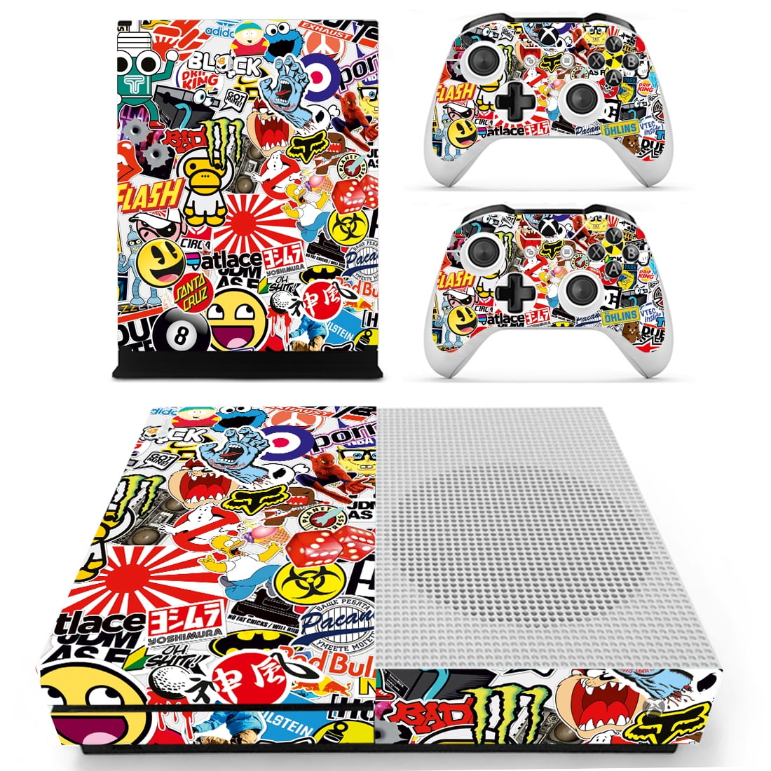 Custom Photo Full Body Vinyl Skin Stickers for Xbox One S Console and ...